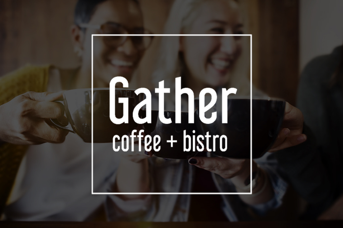 54306756 – friends meeting happiness coffee shop concept – Gather ...